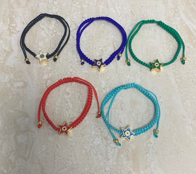 Star Evil Eye Wrist Band – Azure Jewels